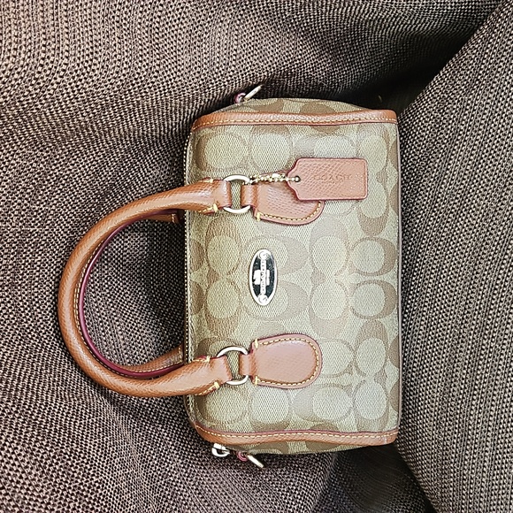 Coach | Bags | Coach Mini Bennett Crossbody Satchel No F35232 Browntan ...